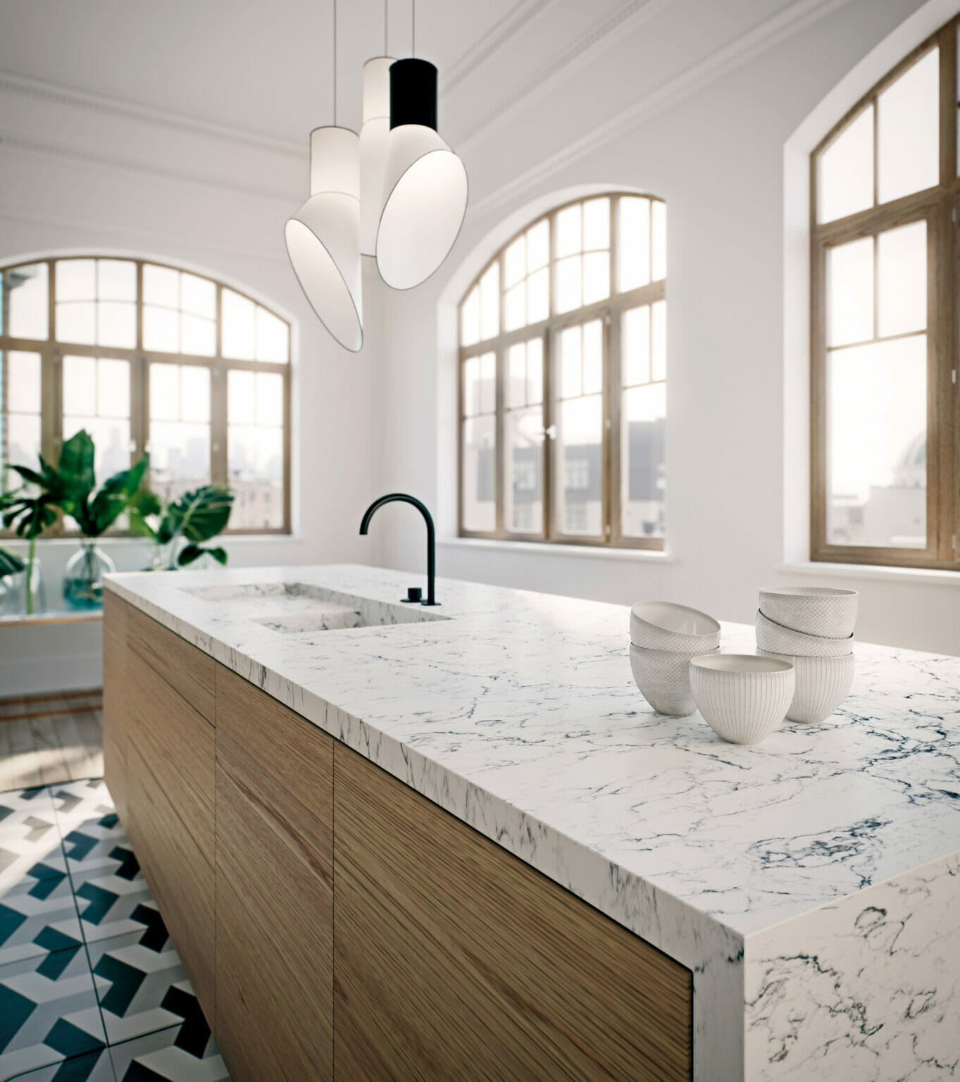 6 Best Kitchen Countertop and Floor Combinations | Caesarstone US