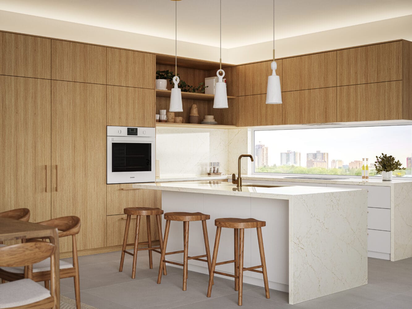 Designing a Bright, Modern Kitchen: Pairing Light Maple Cabinets With Quartz Countertops ...